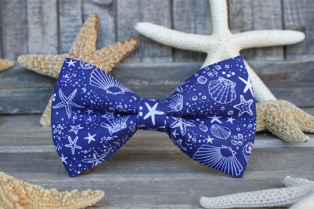 Sea Shell Bow Tie, Starfish Bow Tie, Boys Bow Tie, Nautical Bow Tie ...