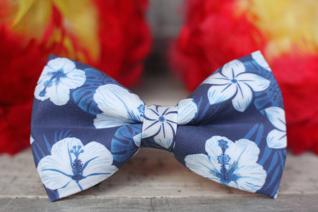 Hawaiian Bow Tie, Floral, Formal Bowtie, Bow Tie for Wedding, Groomsmen ...