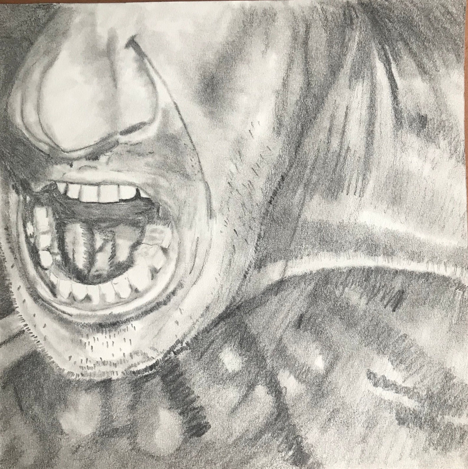 Frustrated-original Pencil Drawing - Etsy