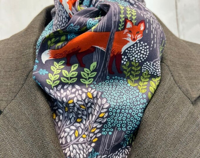 Four Fold Stock Tie, Foxhunting Stock Tie, Traditional Four Fold Stock ...