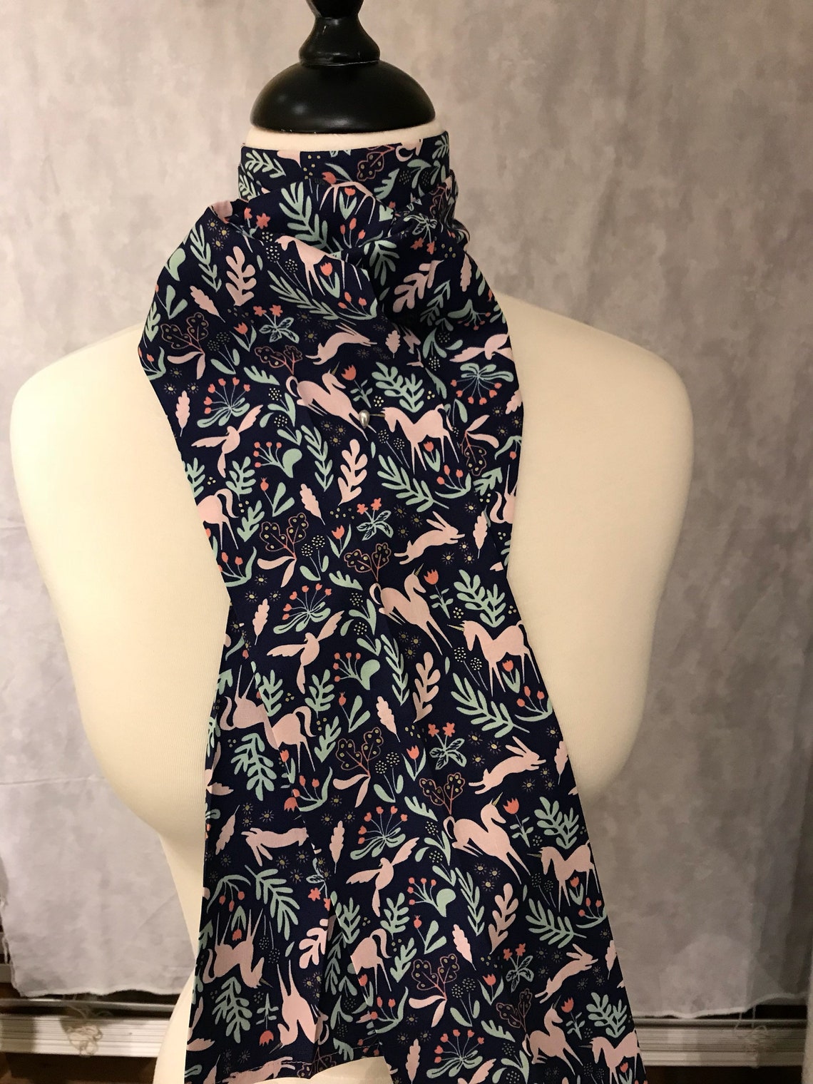 Four Fold Stock Tie Foxhunting Traditional Stock Tie Horse | Etsy