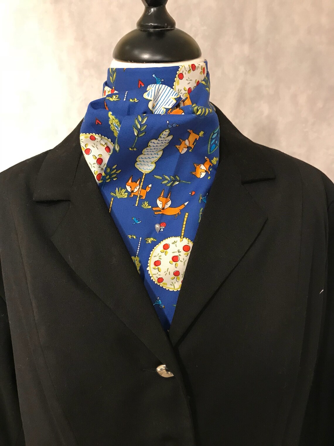 Four Fold Stock Tie Foxhunting Traditional Stock Tie Horse - Etsy