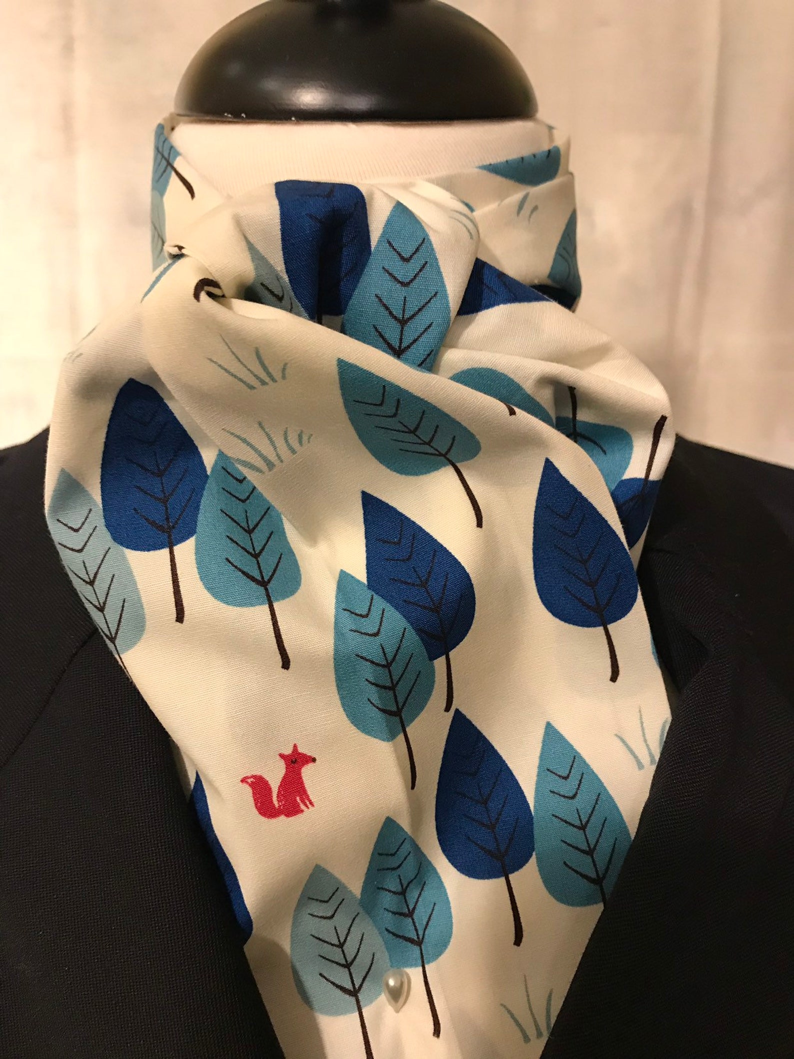 Four Fold Stock Tie Foxhunting Stock Tie Traditional Four | Etsy