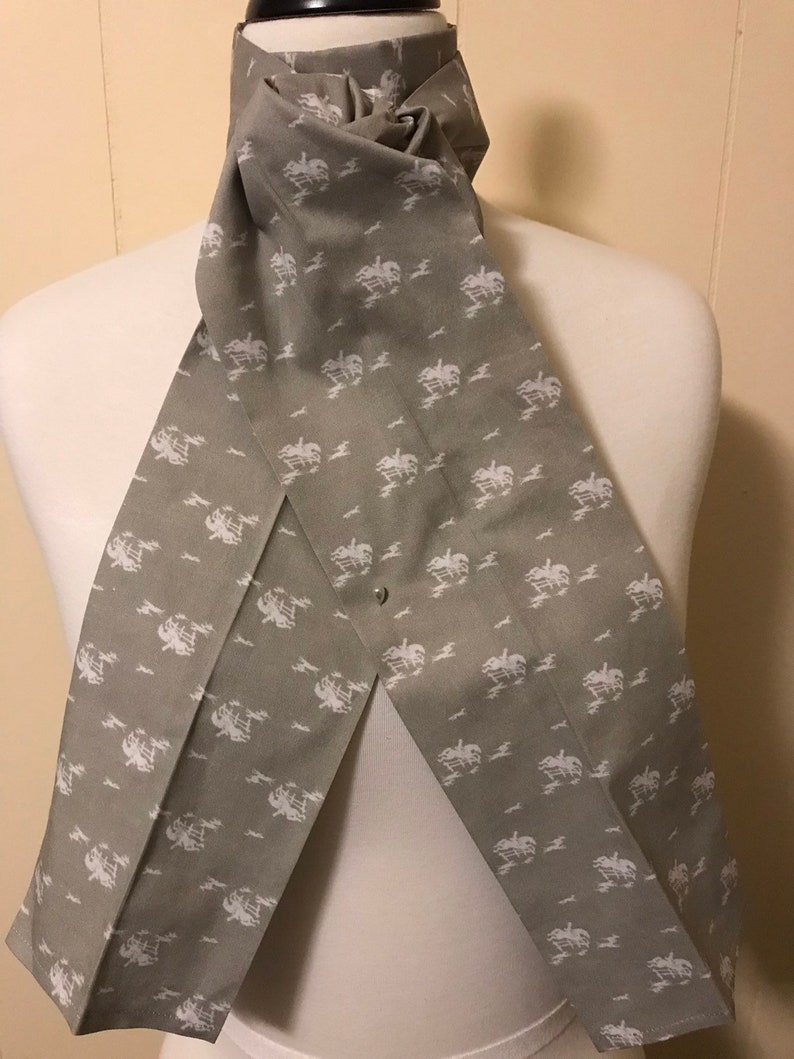 Four Fold Stock Tie Foxhunting Traditional Stock Tie White - Etsy
