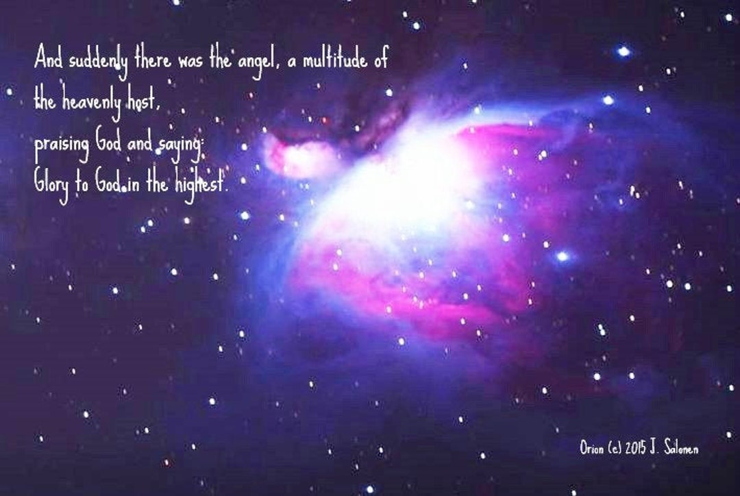 DIGITAL DOWNLOAD Orion Christmas Inspirational Astro-photography - Etsy