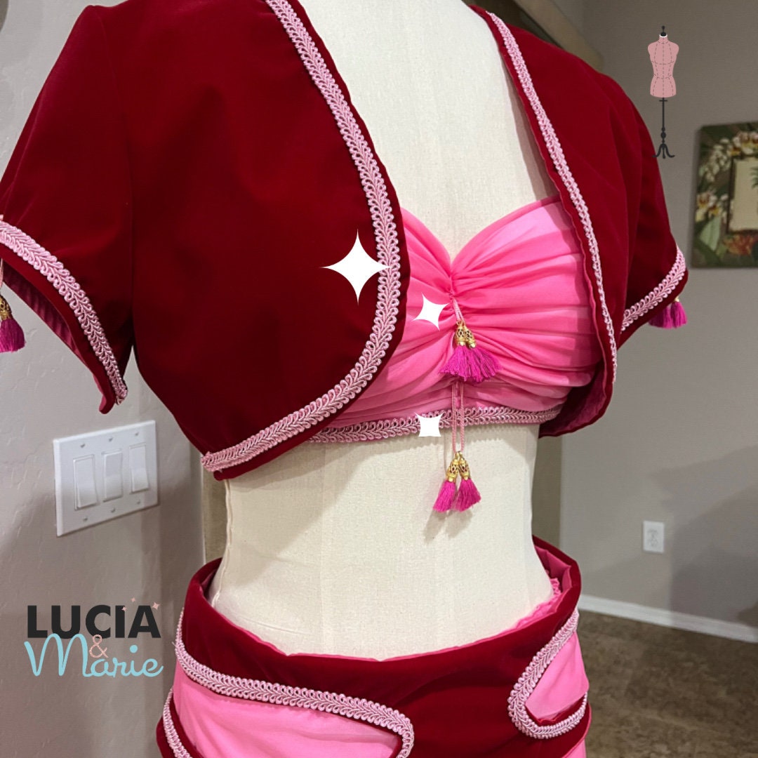 Pink Genie Suit, Princess Costume or Jeannie Costume by Sew Retro Marie ...