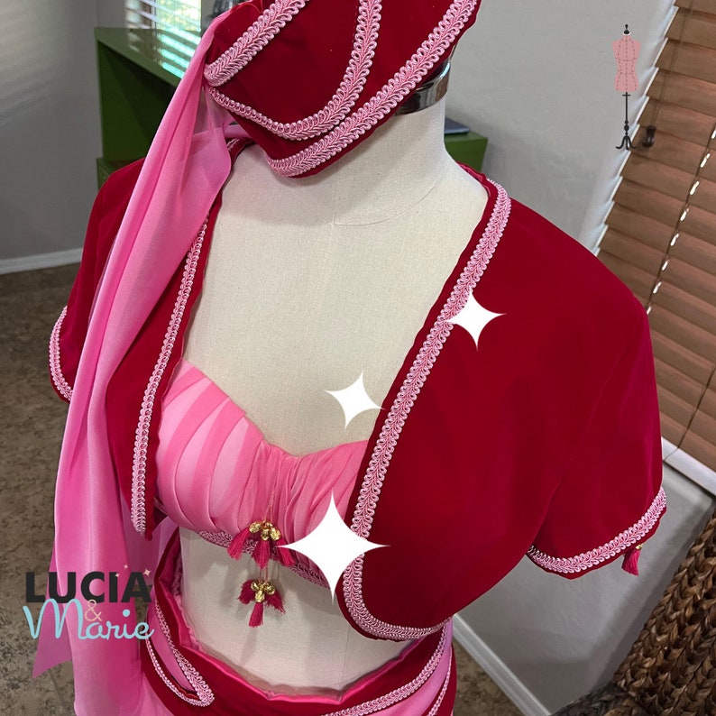 Pink Genie Suit, Princess Costume or Jeannie Costume by Sew Retro Marie ...