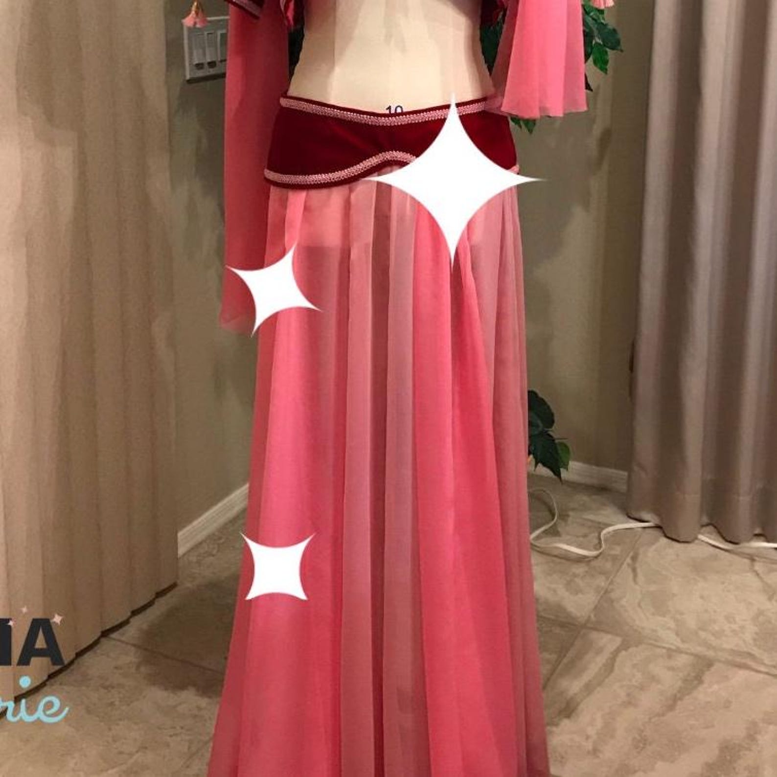 Red Genie Suit Princess Costume or Jeannie Costume by Sew Retro Marie ...