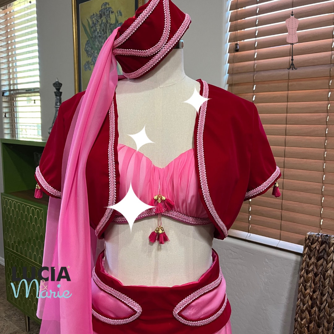 Pink Genie Suit, Princess Costume or Jeannie Costume by Sew Retro Marie ...