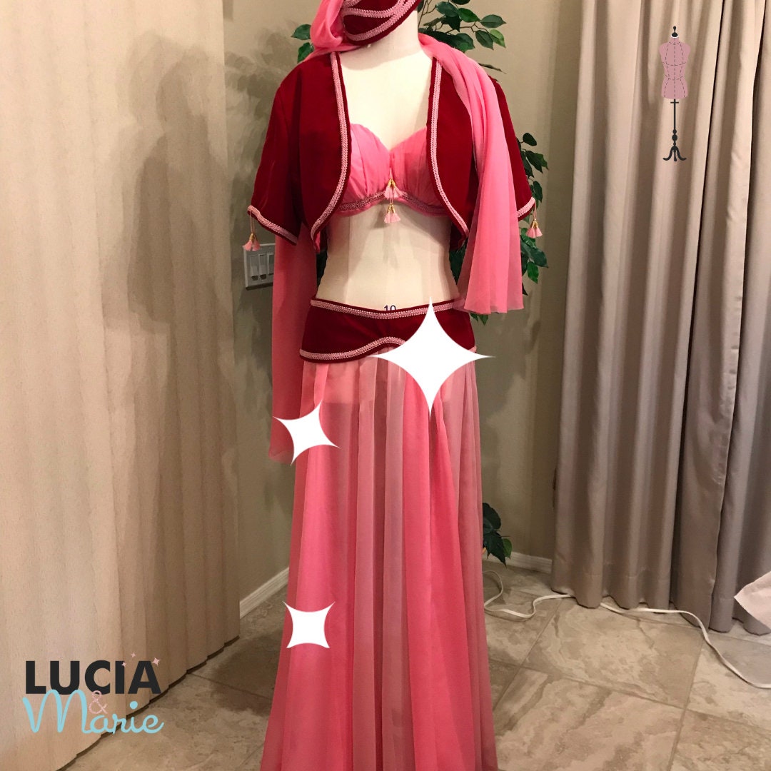 Pink Genie Suit, Princess Costume or Jeannie Costume by Sew Retro Marie ...