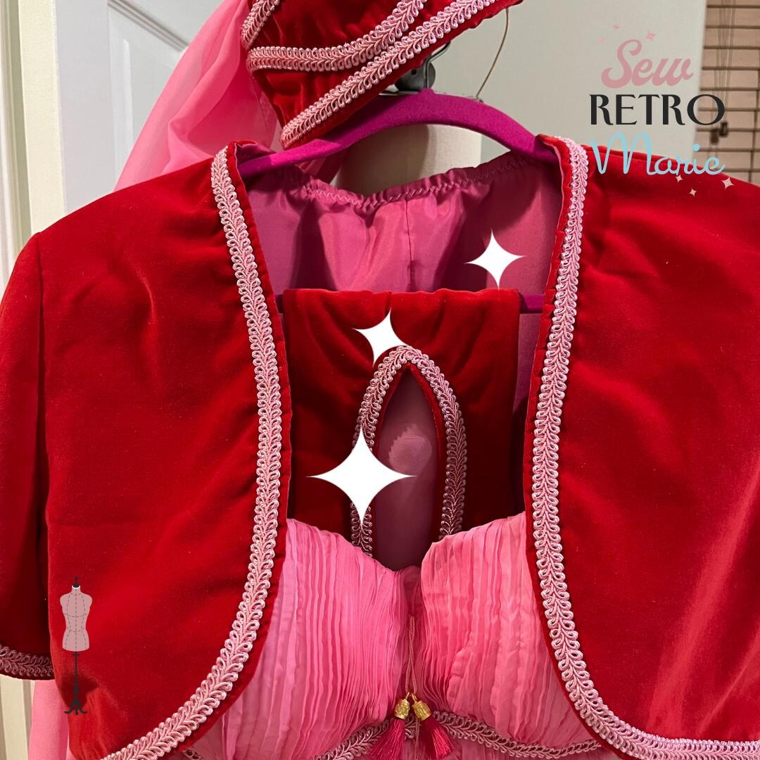 Pink Genie Suit, Princess Costume or Jeannie Costume by Sew Retro Marie ...