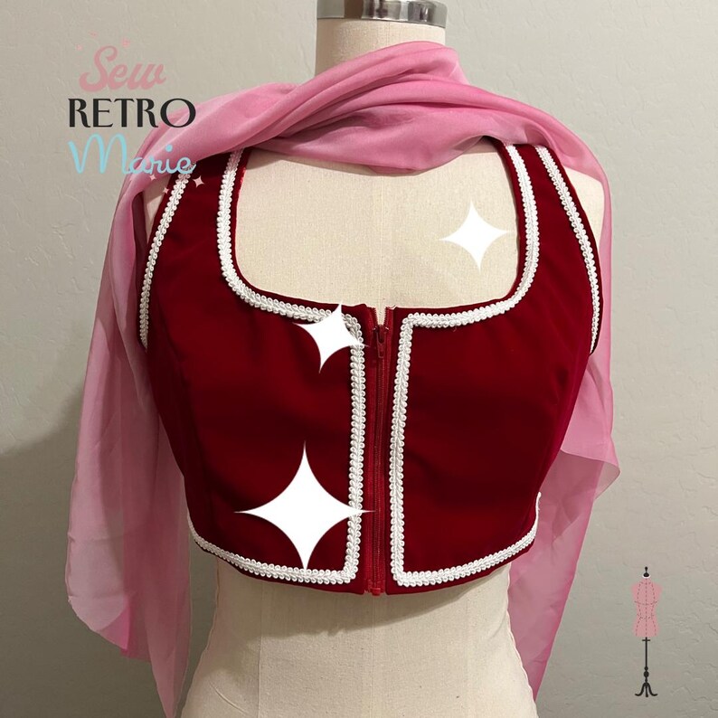 Red Genie Suit Princess Costume or Jeannie Costume by Sew Retro Marie ...