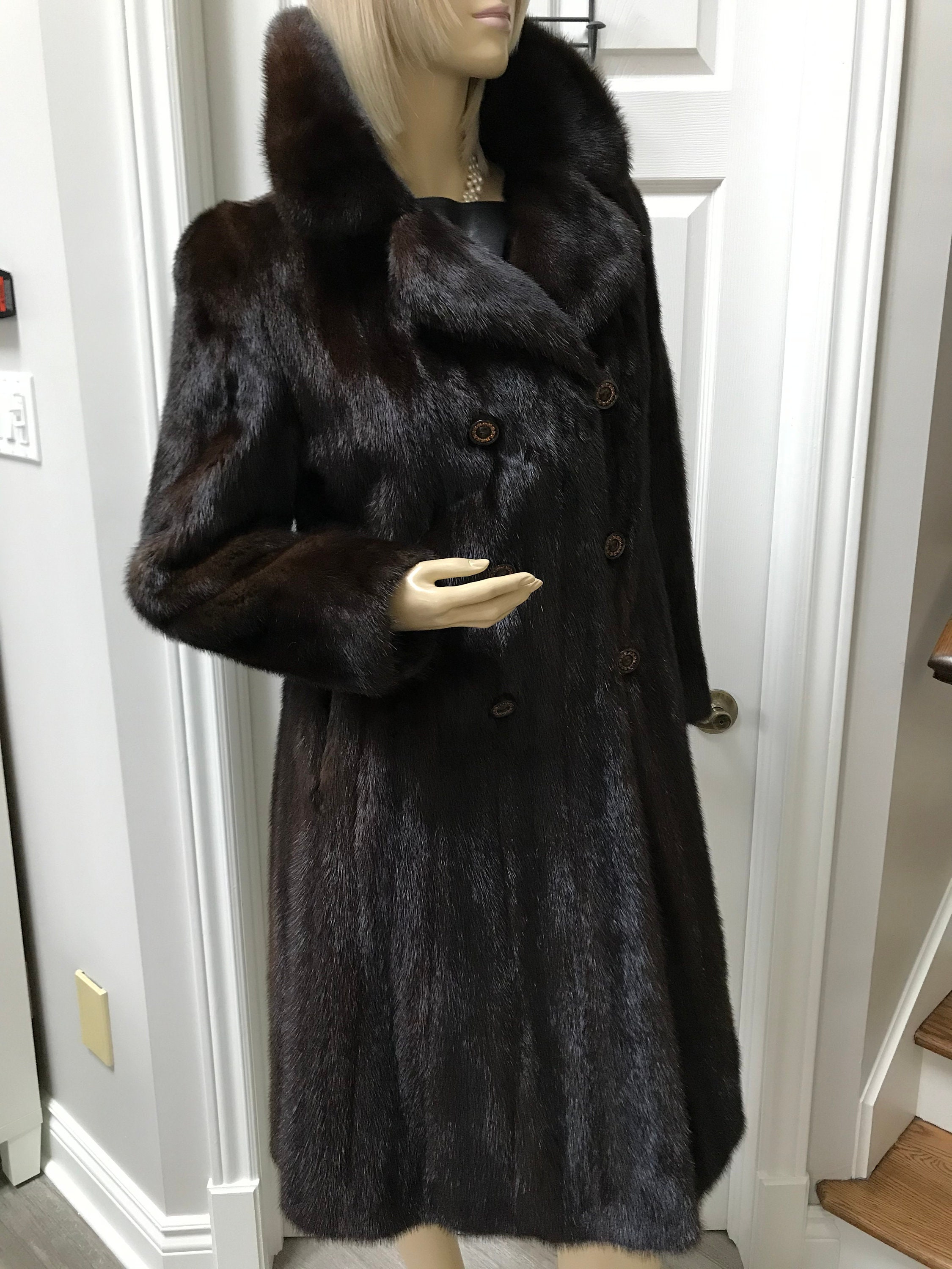 Women Beautiful VTG Ranch Mink Fur Coat Sz. 6-8 Made in Canada - Etsy