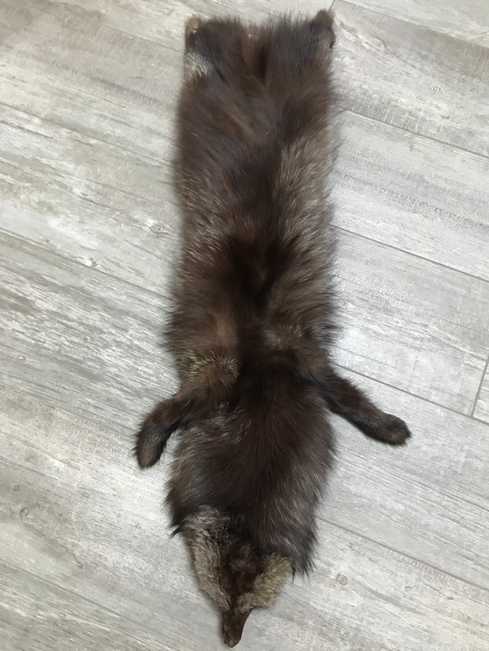 Fox Fur Pelt Authentic SILVER FOX Fur Shawl Wrap Cape Scarf - Etsy