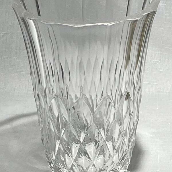 Val St Lambert Crystal Vase - Etsy