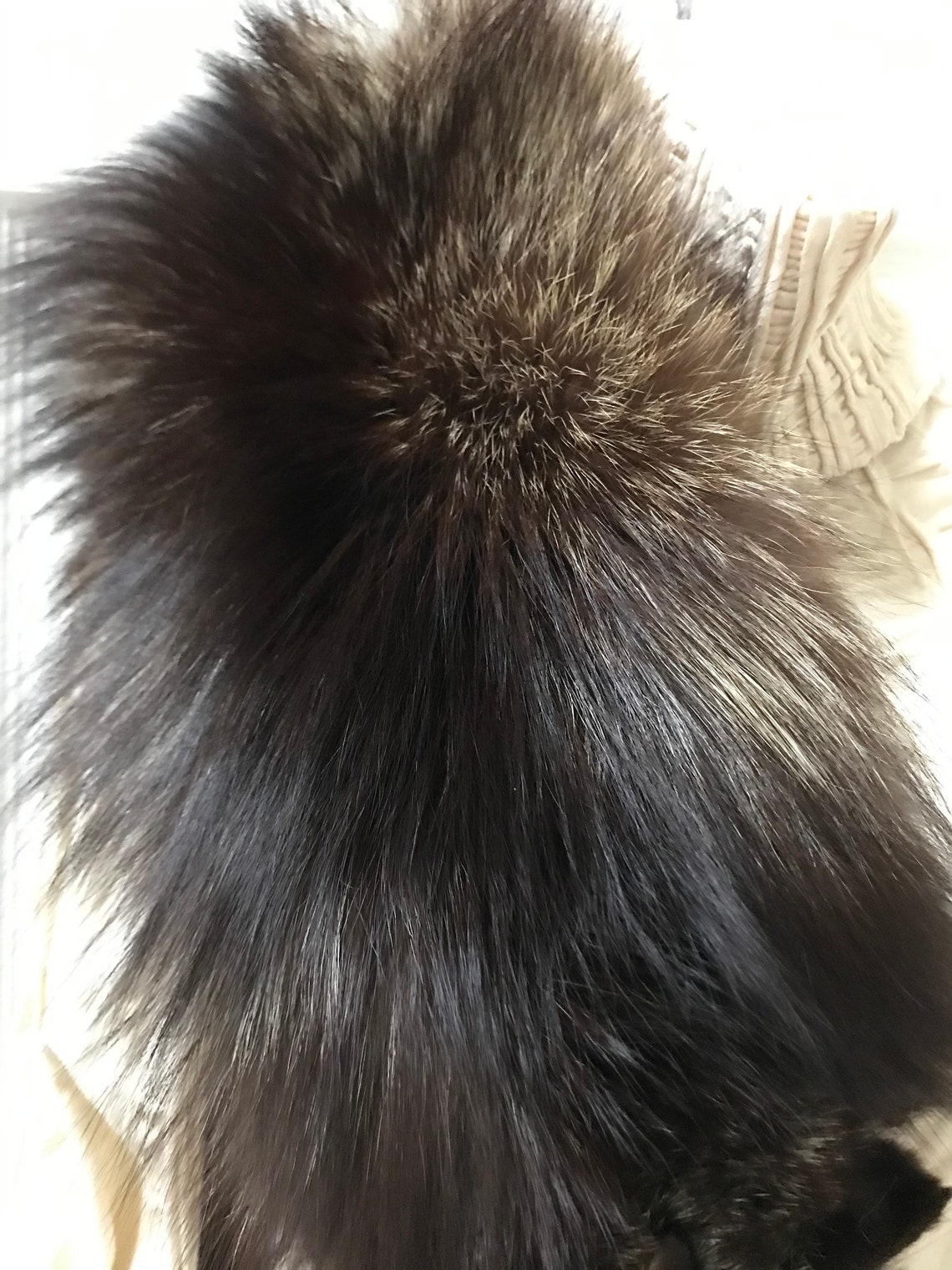 Fox Fur Pelt Authentic SILVER FOX Fur Shawl Wrap Cape Scarf | Etsy