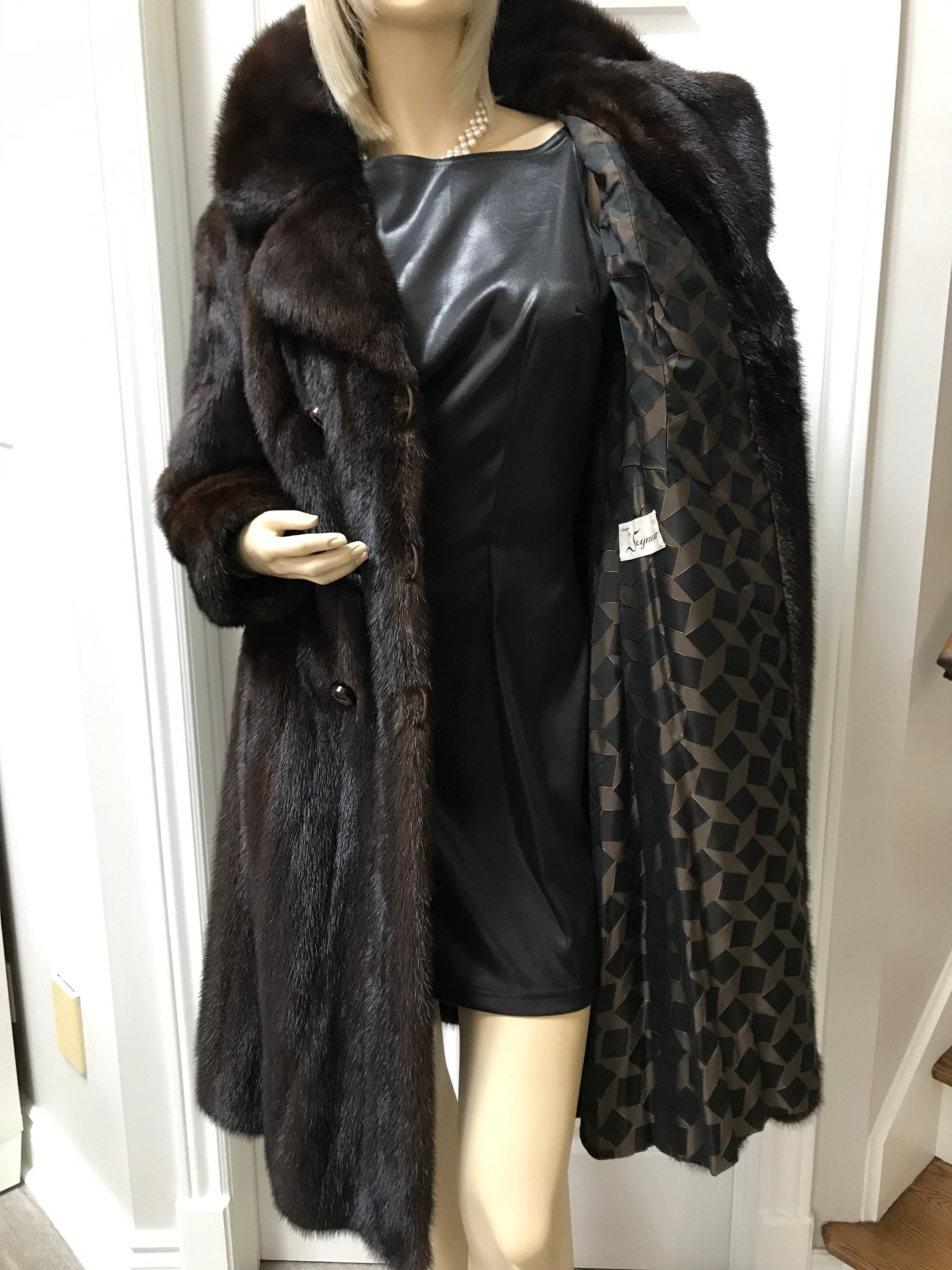 Women Beautiful VTG Ranch Mink Fur Coat Sz. 6-8 Made in Canada - Etsy