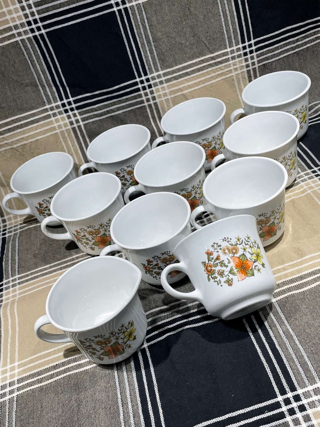 VTG 1970s Corelle by Corning Indian Summer Pattern Coffee/tea Mugs ...