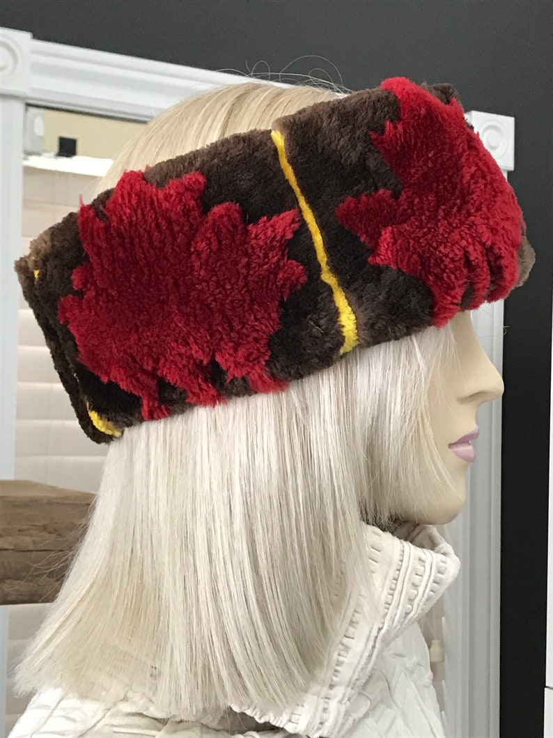 Canada Genuine Sheared Beaver Fur Headband Hat - Etsy