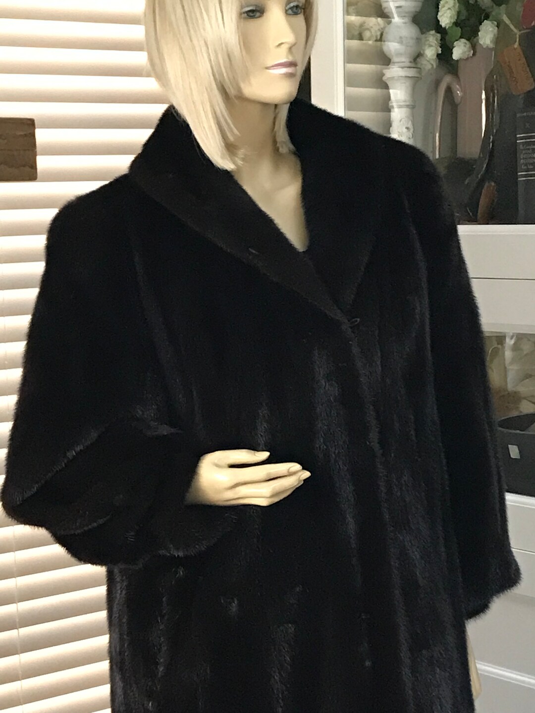 Women Beautiful Dark Ranch Mink Fur Coat Sz. 18 Plus - Etsy