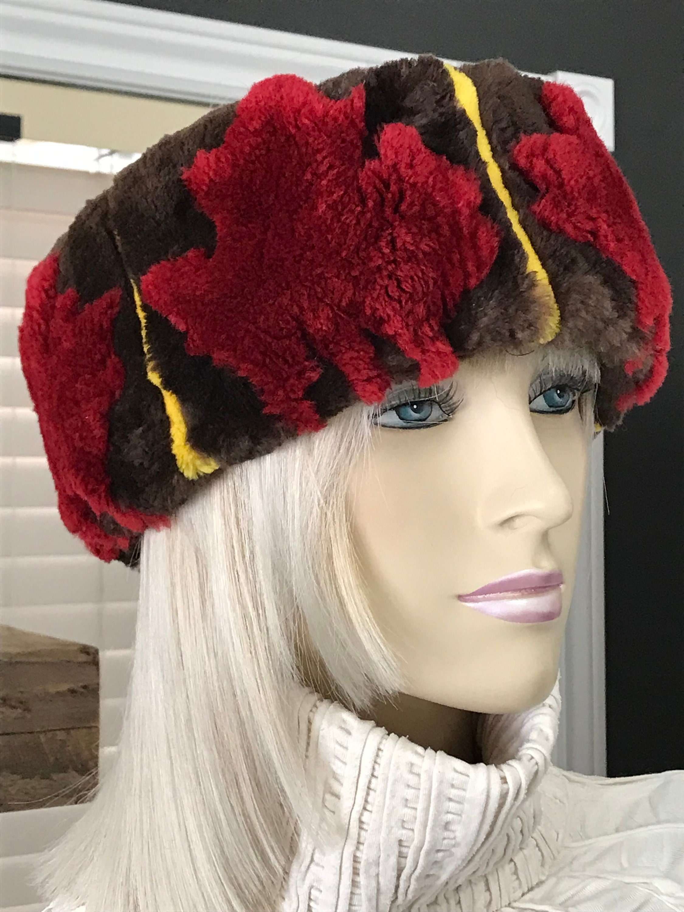 Canada Genuine Sheared Beaver Fur Headband Hat - Etsy