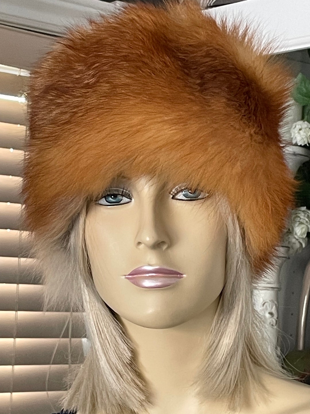 Women Beautiful Red Fox Fur Hat Small - Etsy