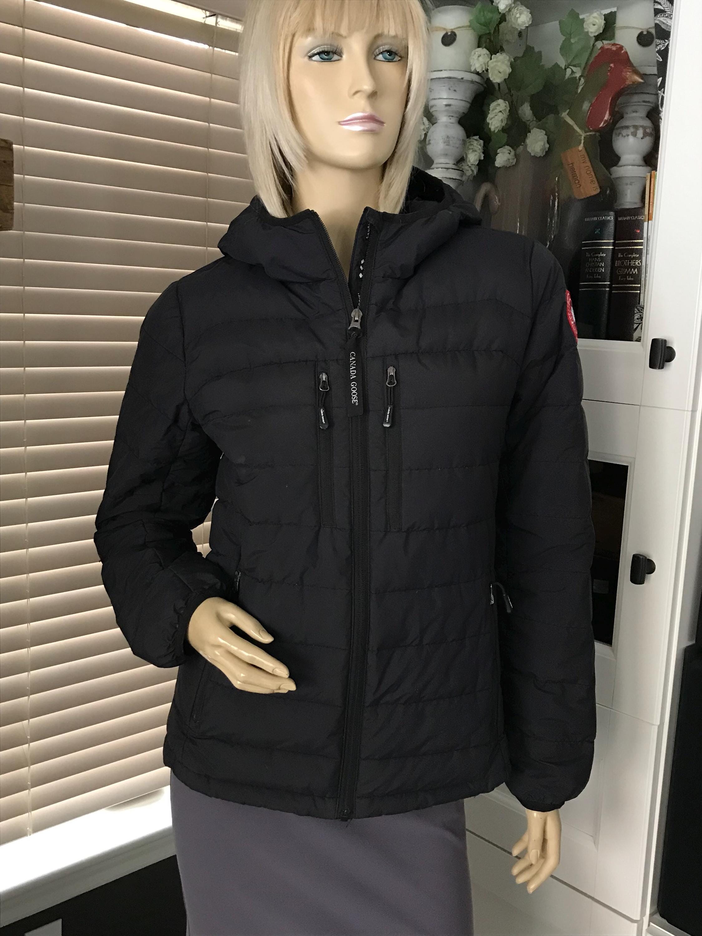 WOMEN Canada Goose Arctic Program Black Jacket W/hood Sz Small Made in ...