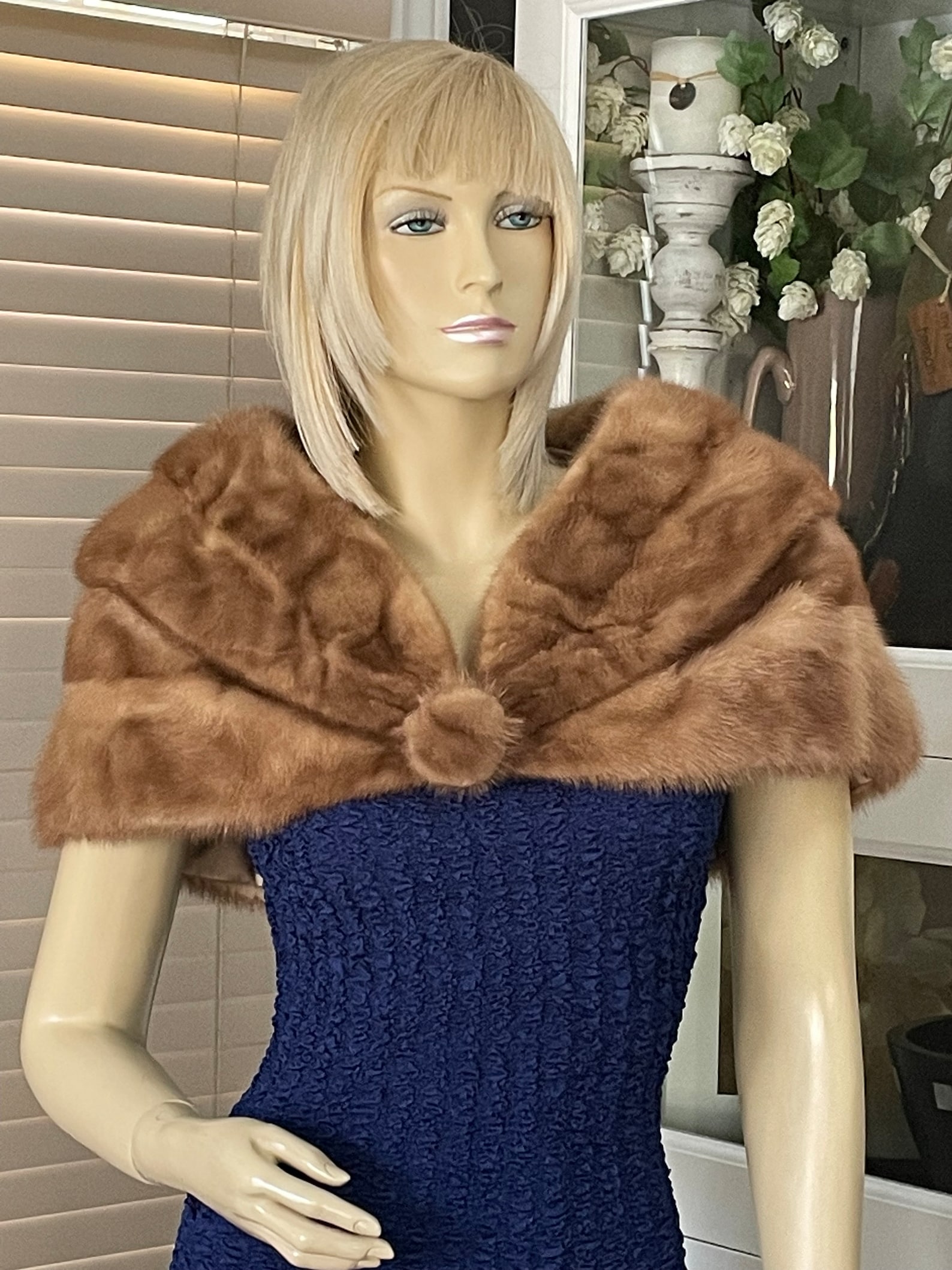 Women Beautiful Authentic MINK Fur Shawl Wrap Cape - Etsy