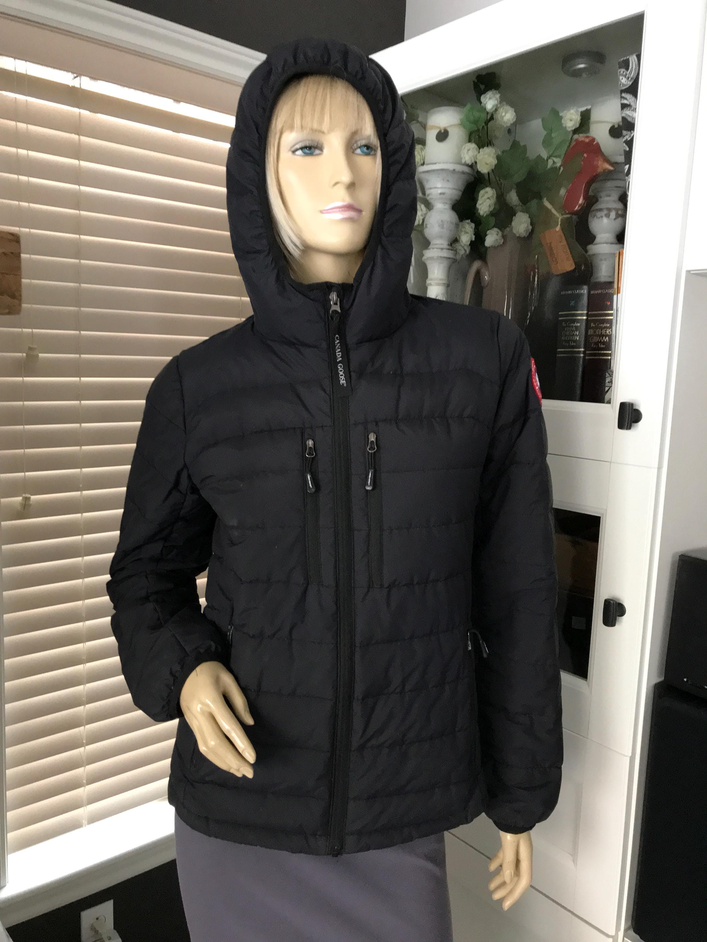 WOMEN Canada Goose Arctic Program Black Jacket W/hood Sz Small Made in ...