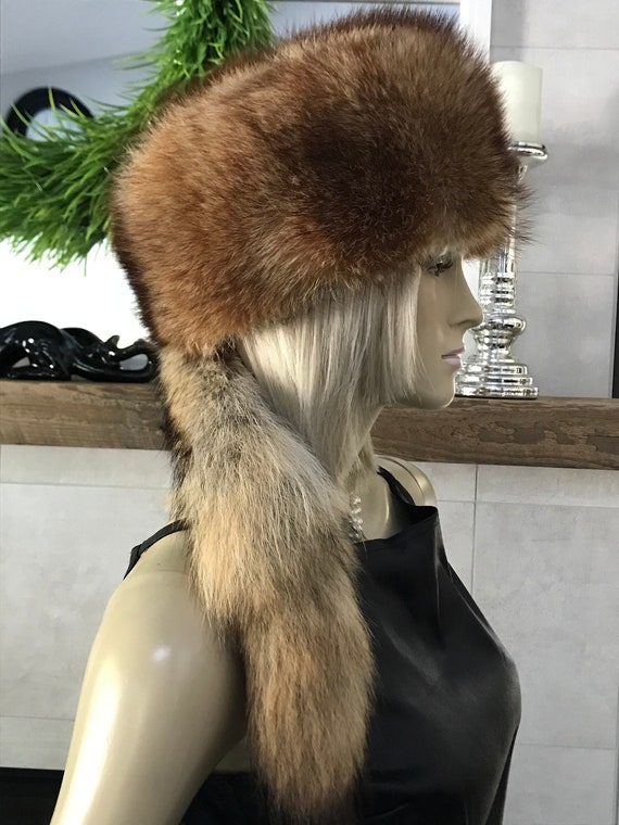 Coyote Fur Trapper Hat