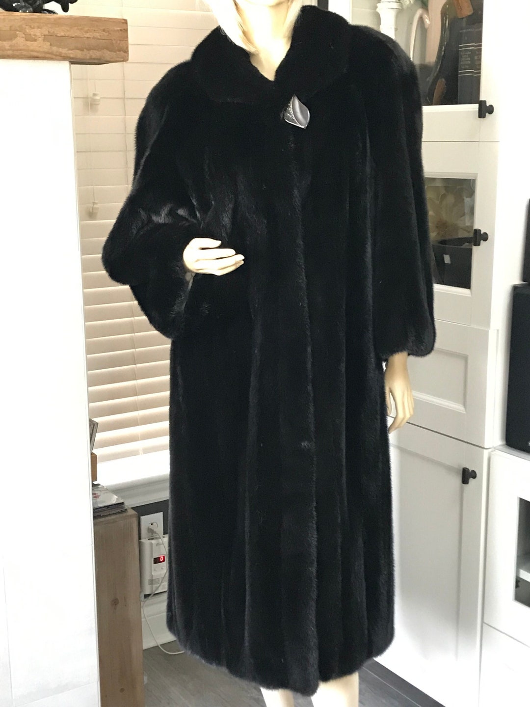 Women Luxurious Dark Ranch MINK Fur Coat Sz. 16 Plus - Etsy