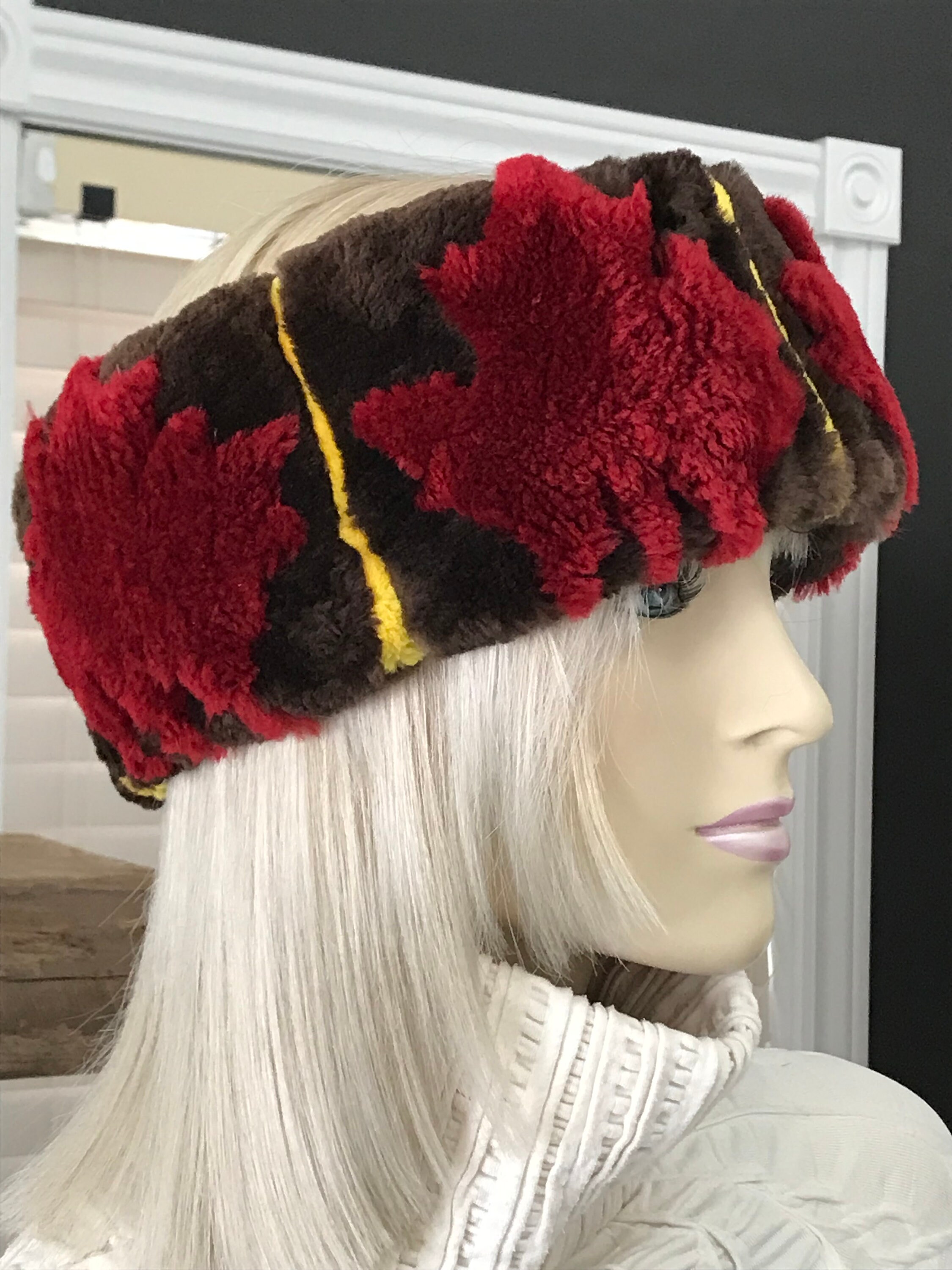 Canada Genuine Sheared Beaver Fur Headband Hat - Etsy