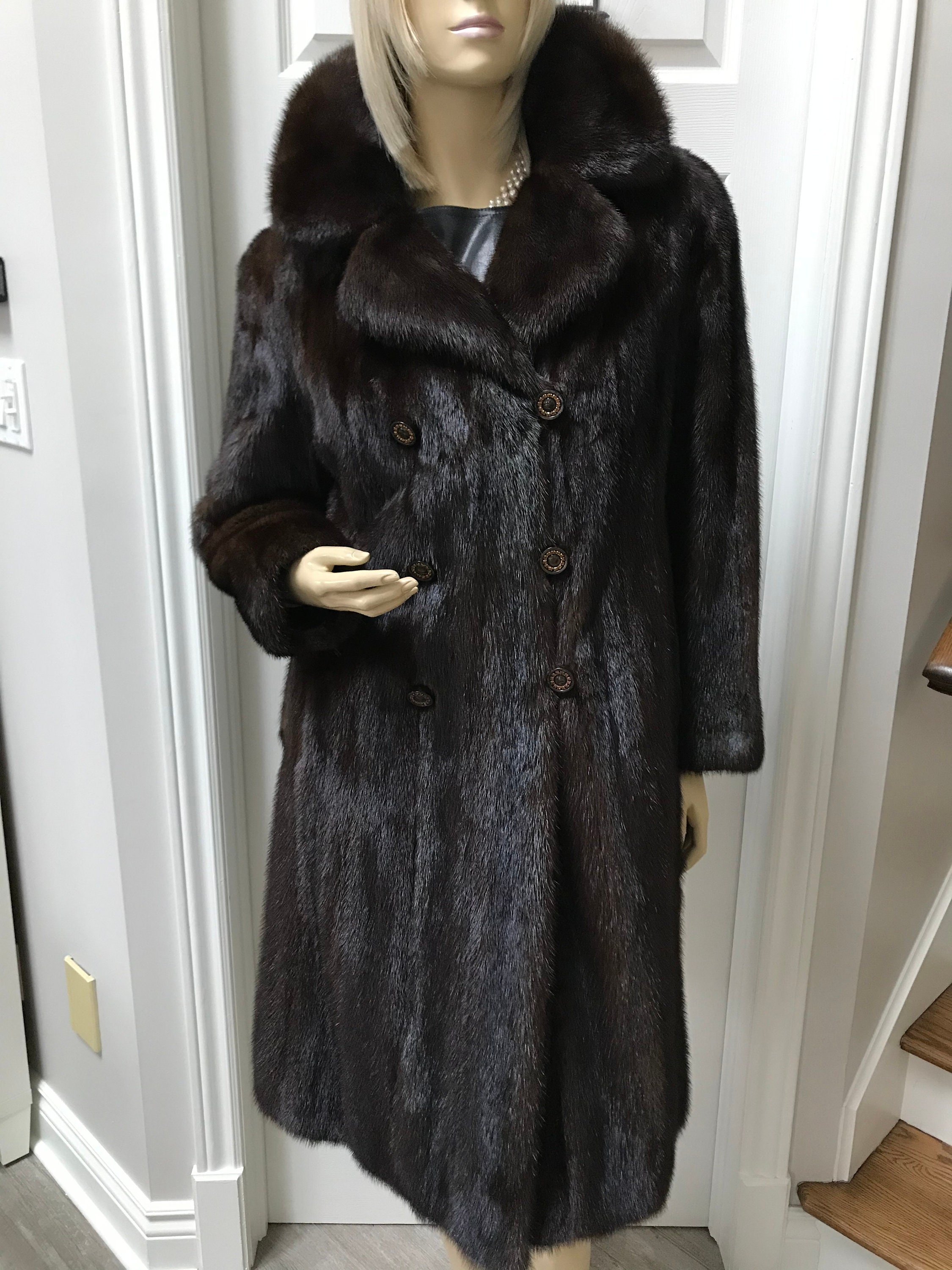 Women Beautiful VTG Ranch Mink Fur Coat Sz. 6-8 Made in Canada - Etsy