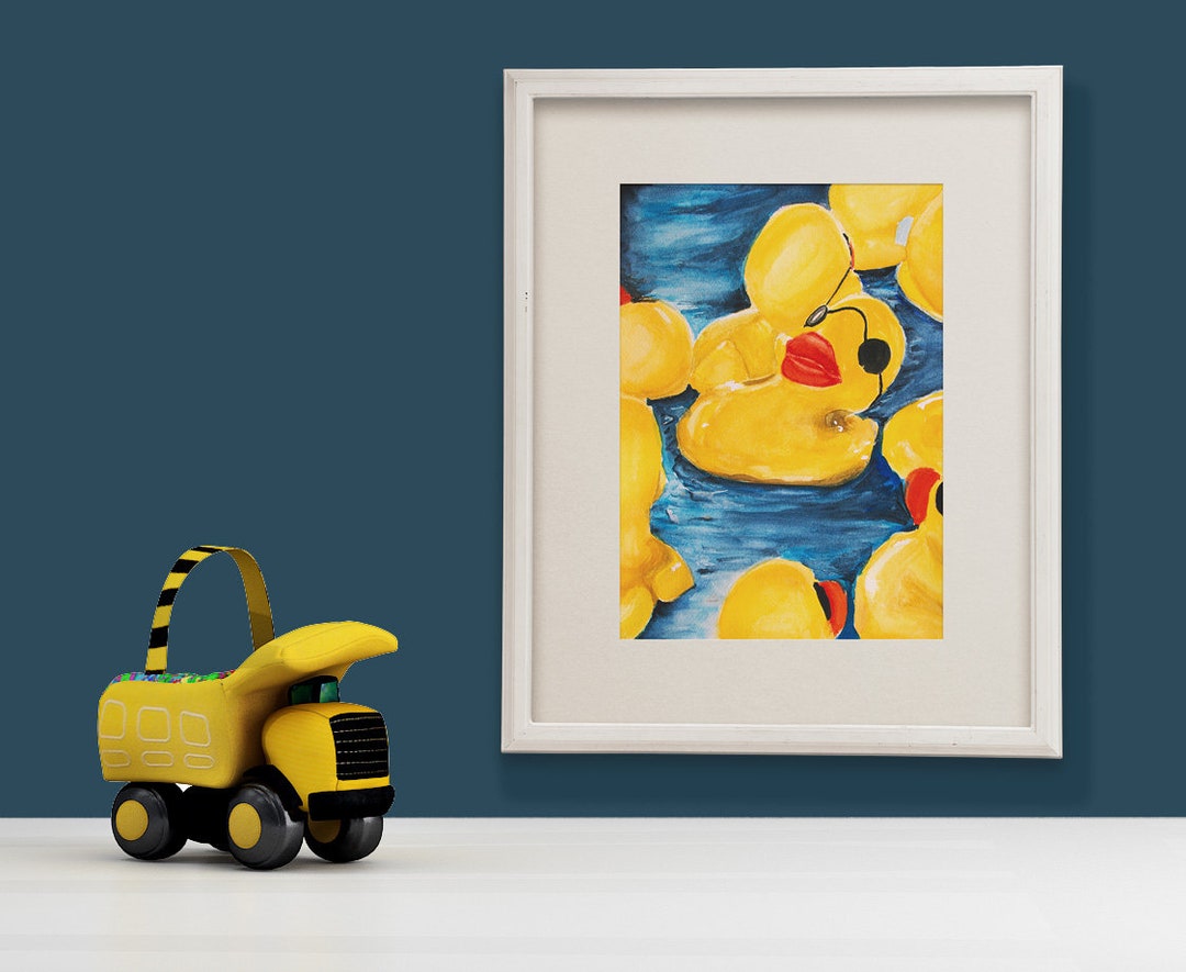Rubber Duckies Watercolor Painting, Still Life Painting, Still Life Art ...