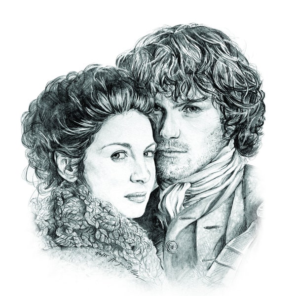 Drawing Claire Fraser - Etsy