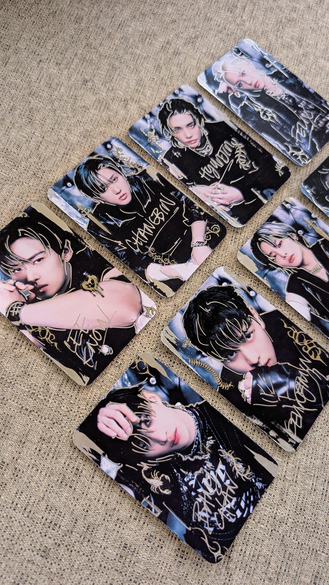 SKZ GIANT Custom Doodle LOMO Photo Cards | Hand-decorated K-pop Stray ...
