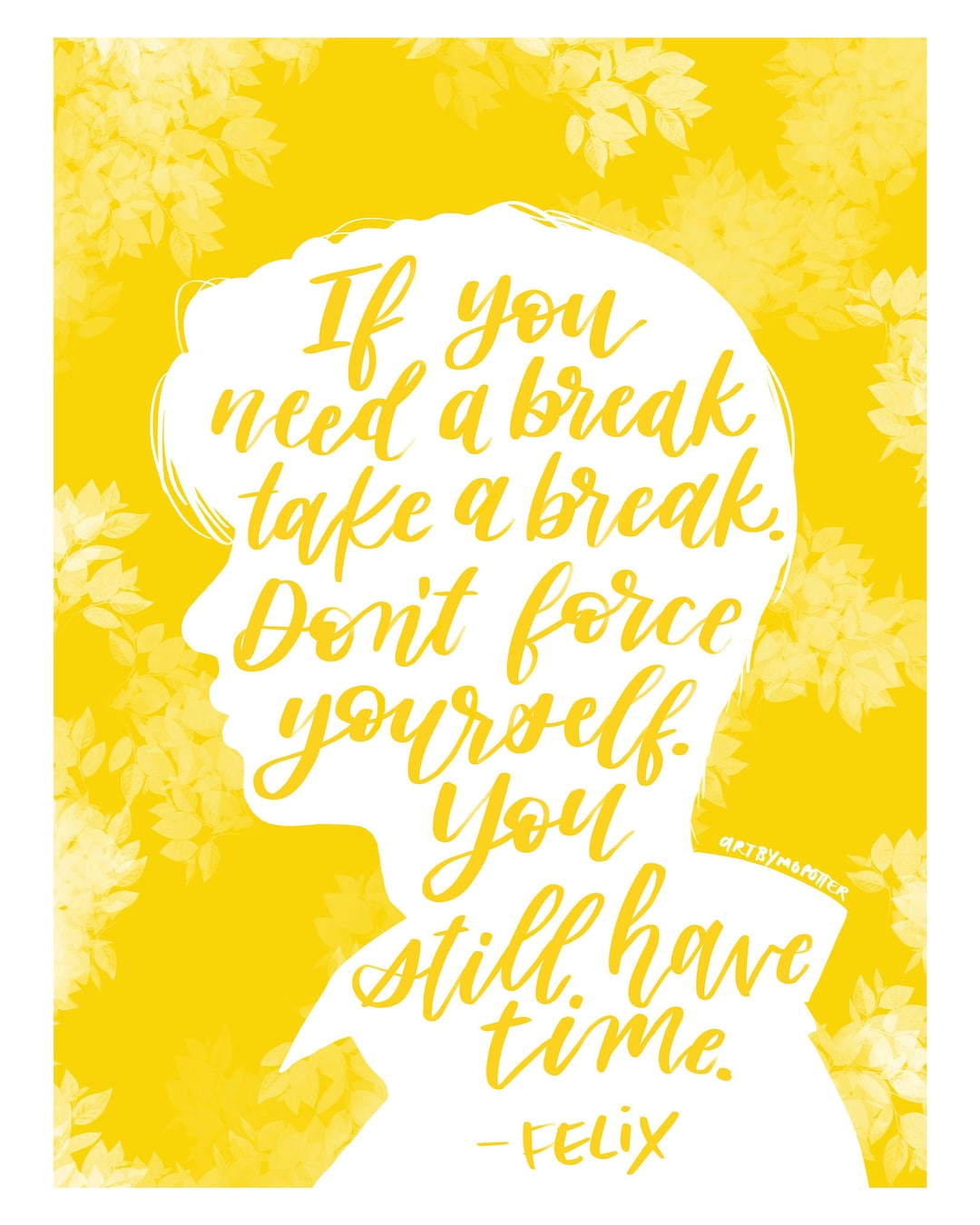Felix Stray Kids "take a Break" Quote [PRINT] - Etsy