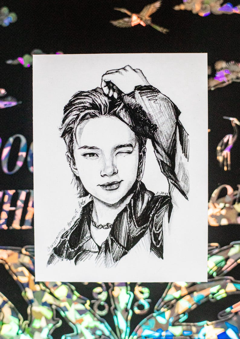 Stray Kids - SKZ Hwang Hyunjin [8.5x11" PRINT] Jiniret Visual Art Kpop ...