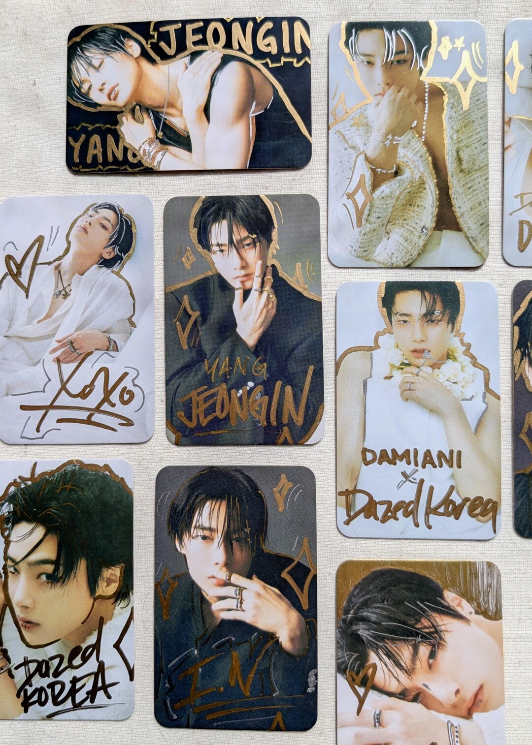 Jeongin Dazed Korea Stray Kids Custom Doodle Dazed Korea Damiani ...