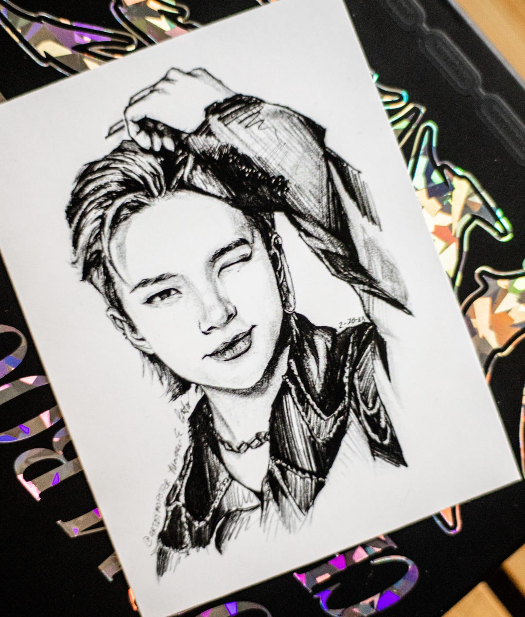 Stray Kids - SKZ Hwang Hyunjin [8.5x11" PRINT] Jiniret Visual Art Kpop ...