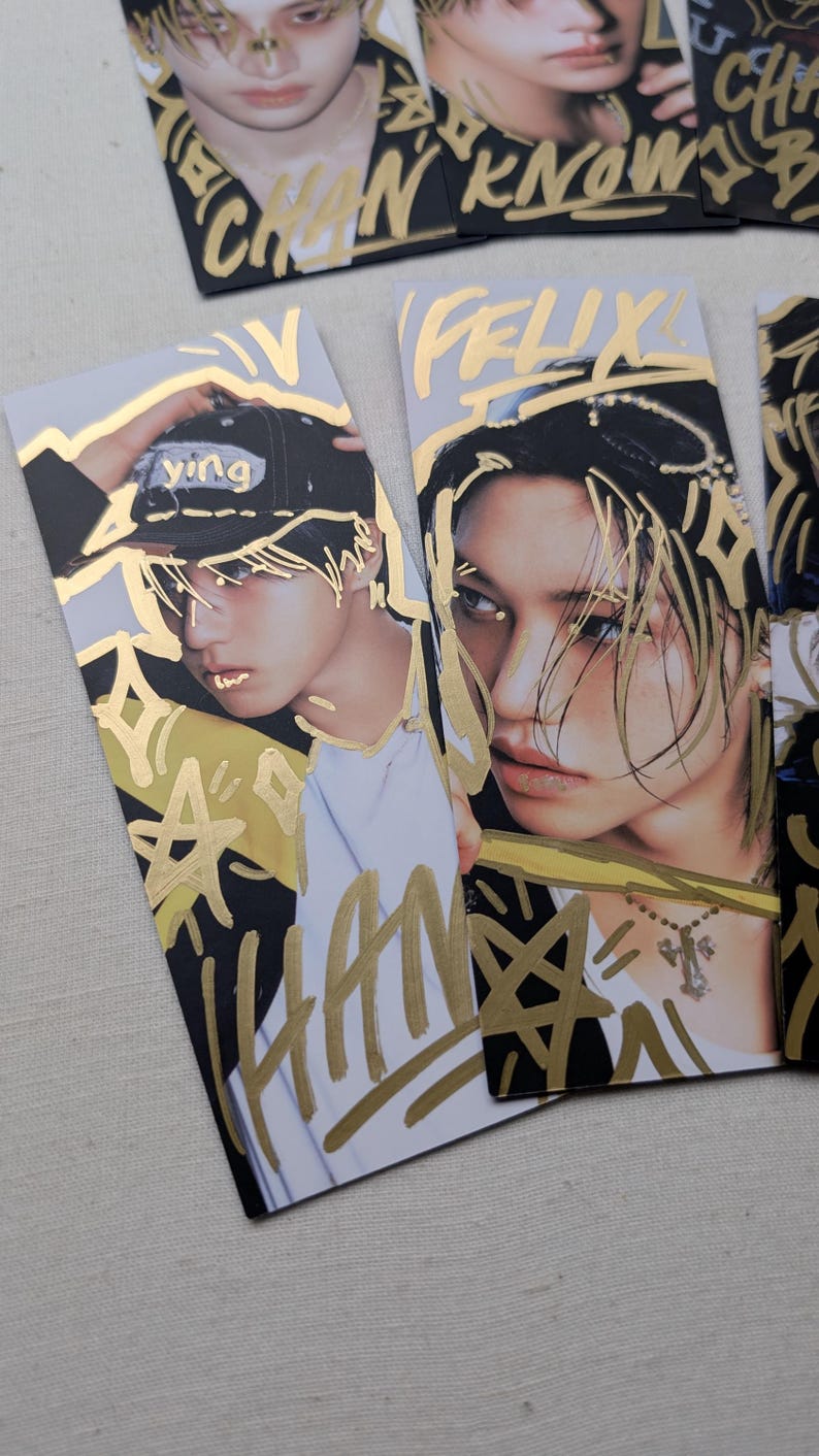 KARMA Stray Kids Ticket CEREMONY Bookmark Album Inclusion Custom Doodle ...