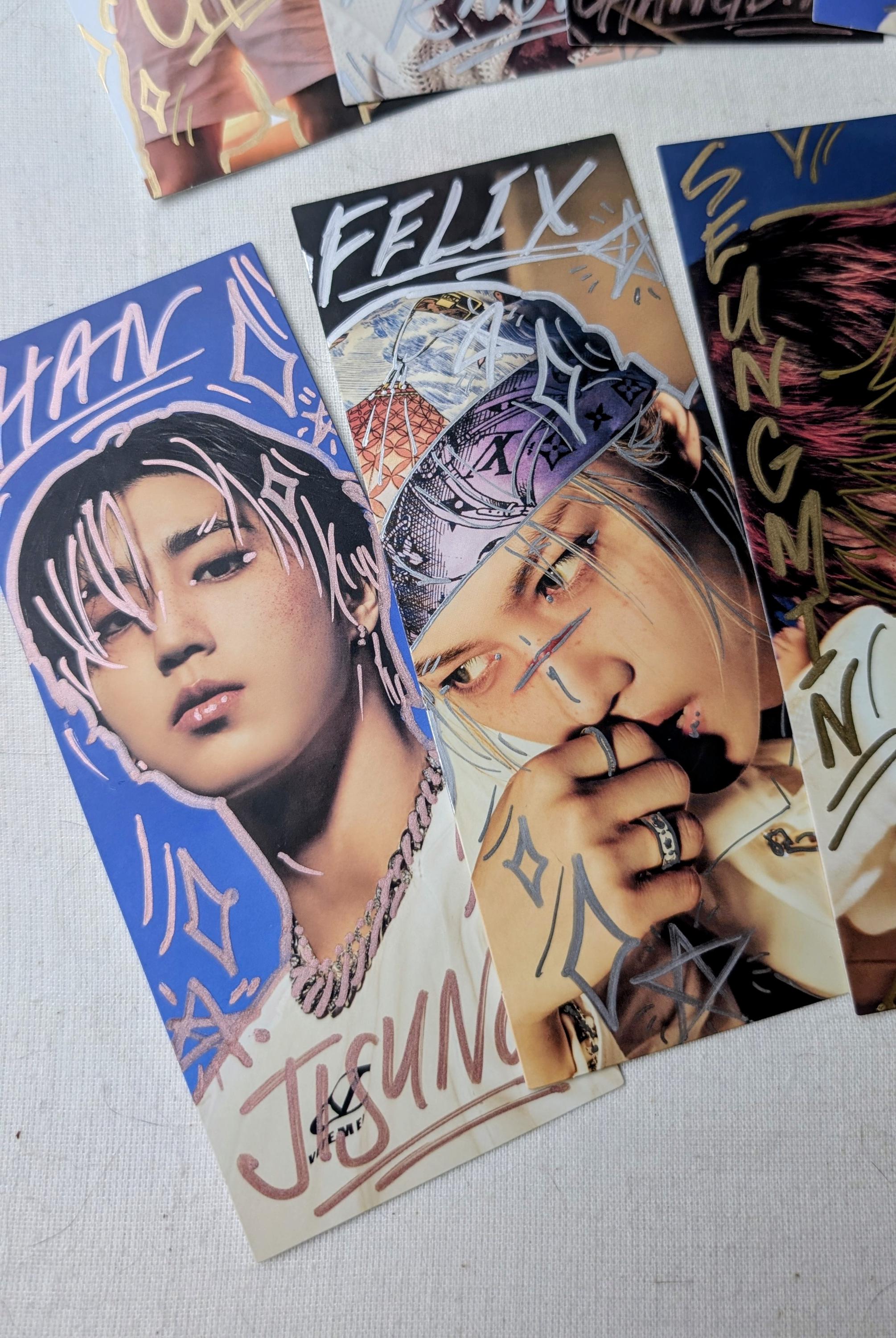 KARMA Stray Kids Ticket HOORAY Bookmark Album Inclusion Custom Doodle ...