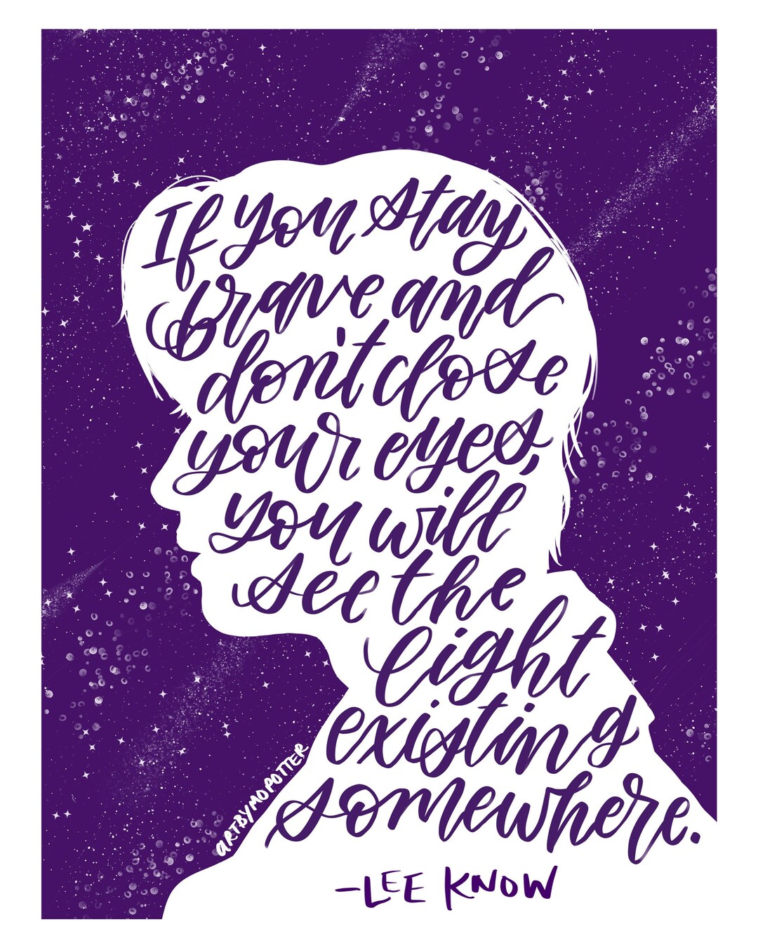 Lee Know Stray Kids "stay Brave" Quote [PRINT] - Etsy