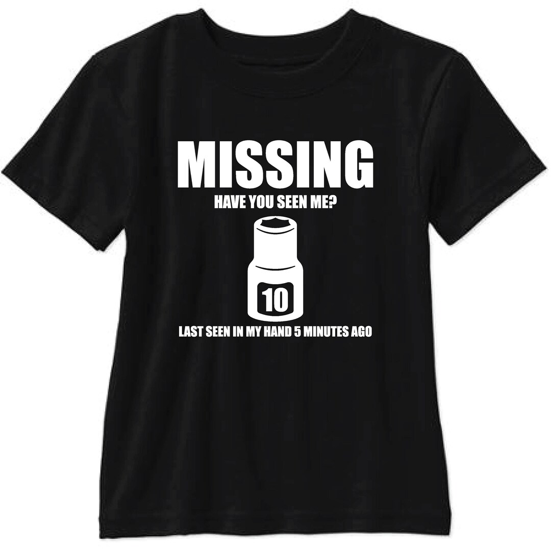 Missing 10mm Socket Short Sleeve T Shirt Gildan Tee - Free Shipping! - Etsy