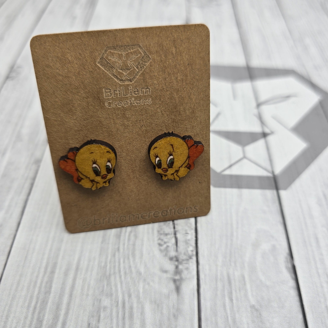 Custom Earrings Looney Toons Inspired - Etsy