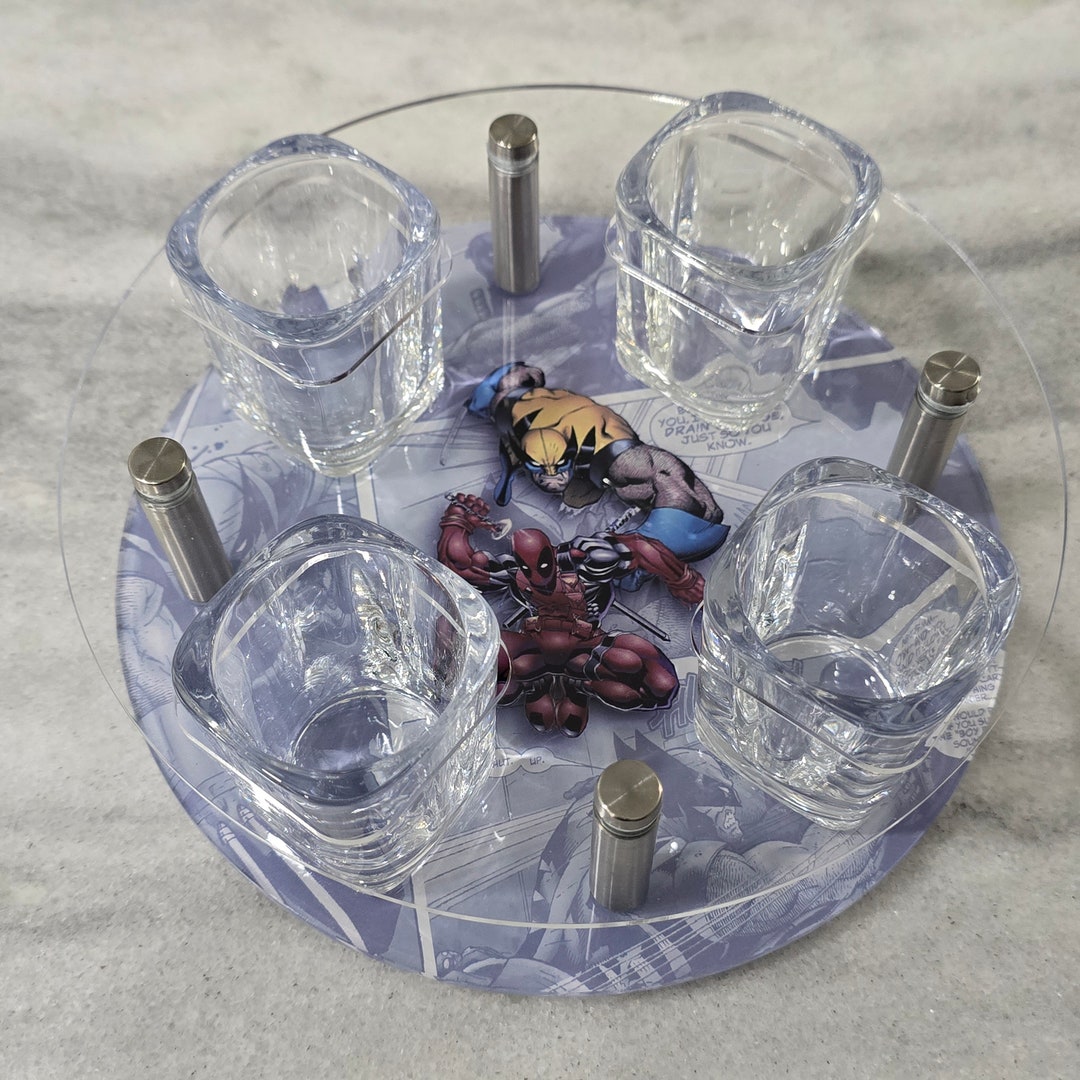 Shot Glass Tray - Marvel Inspired - Etsy