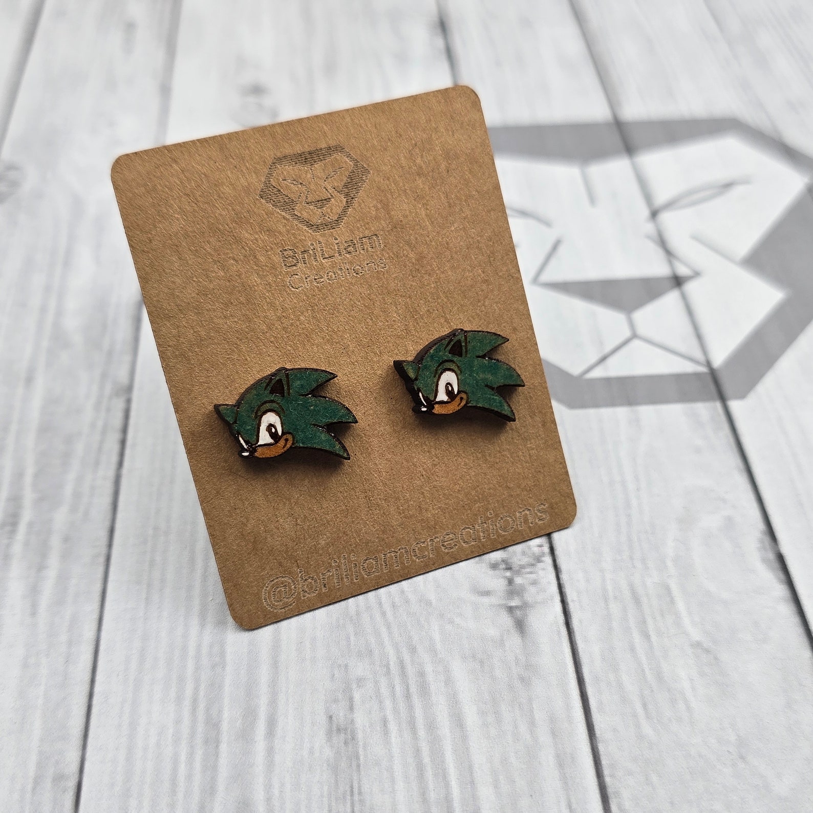 Custom Video Game Earrings Hedgehog Inspired - Etsy