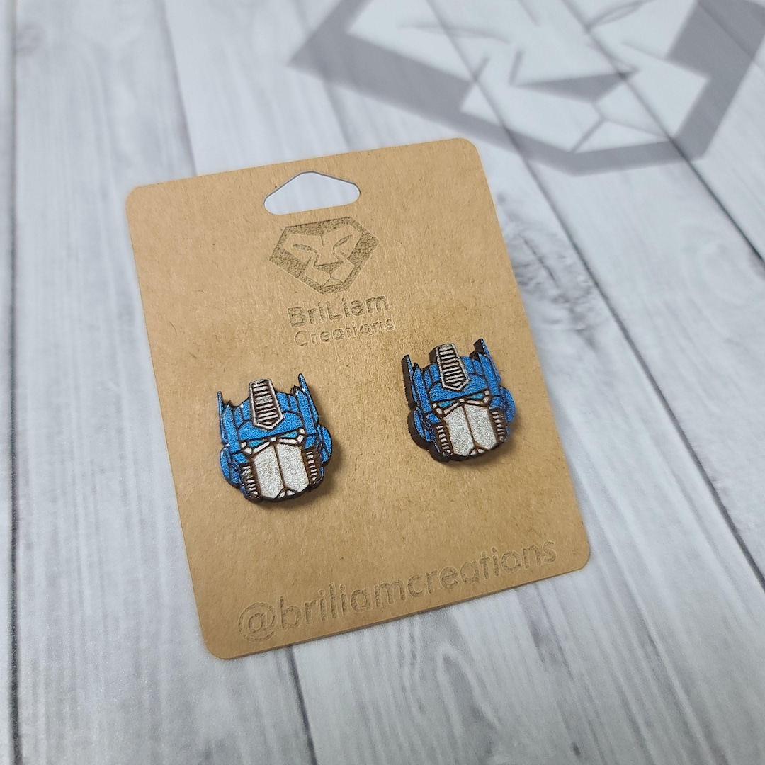 Custom Earrings Cartoon Transformers Inspired - Etsy
