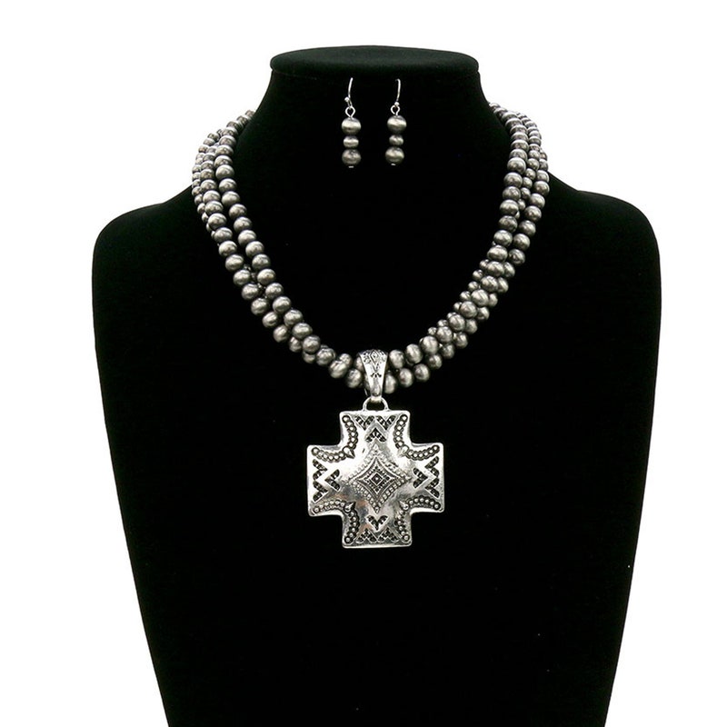 Boho Cross Pendant - Etsy