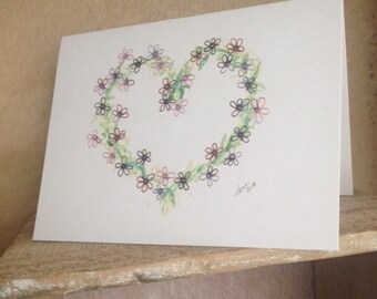 Heart Note Cards - Etsy